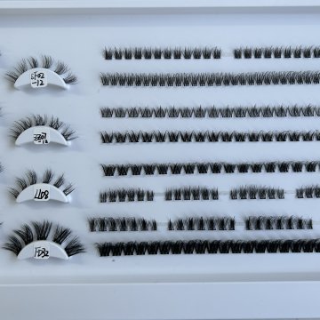 DIY Cluster Lashes_Pre-Cut Segment Cluster Lashes_Clusters Eyelash ...